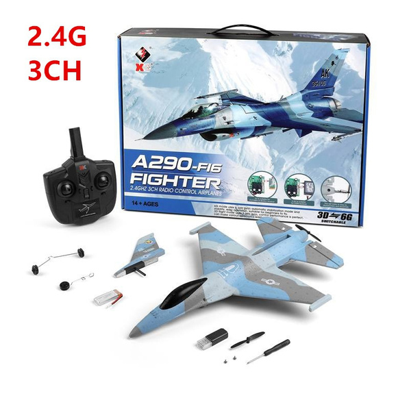 2.4G 3CH RC Plane Remote Radio Control Model Aircraft 452mm 3d/6g ...