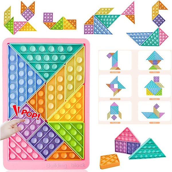 Bubble Squeeze Puzzle Fidget Jigsaw Toys Fidget Puzzle Push Silicone ...