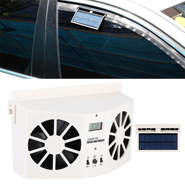 Solar Powered Car Window Fan Universal Solar Car Window Exhaust Fan Car ...