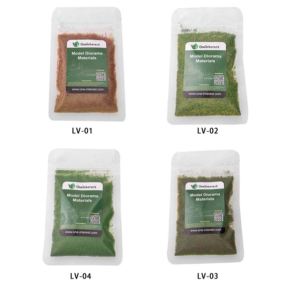 Model Static Grass Terrain Simulation Ground Powder Foliage Diorama ...