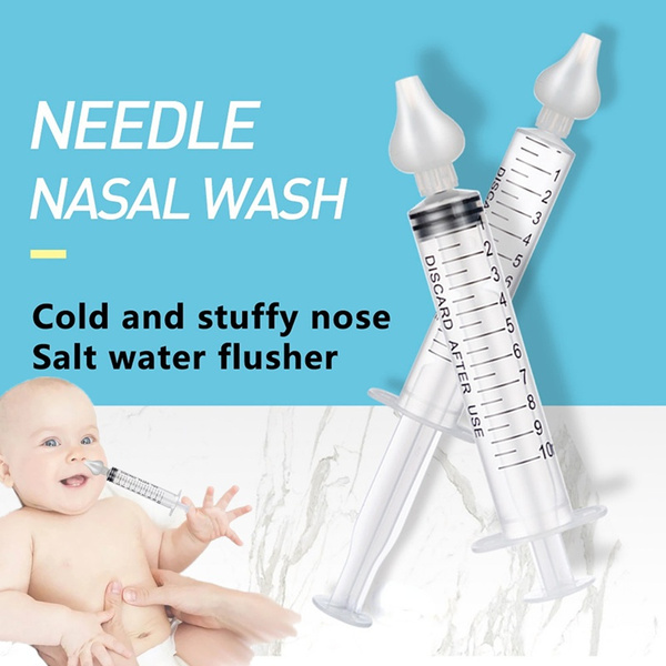 2Pcs 10ML Needle Tube Nasal Aspirator Baby Care Nasal Aspirator Cleaner ...