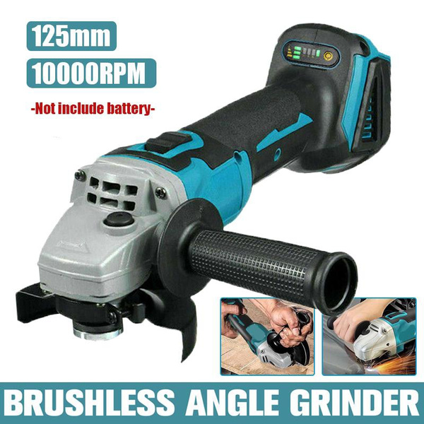 125mm Brushless Impact Angle Grinder 18V 800W Electric Cordless ...