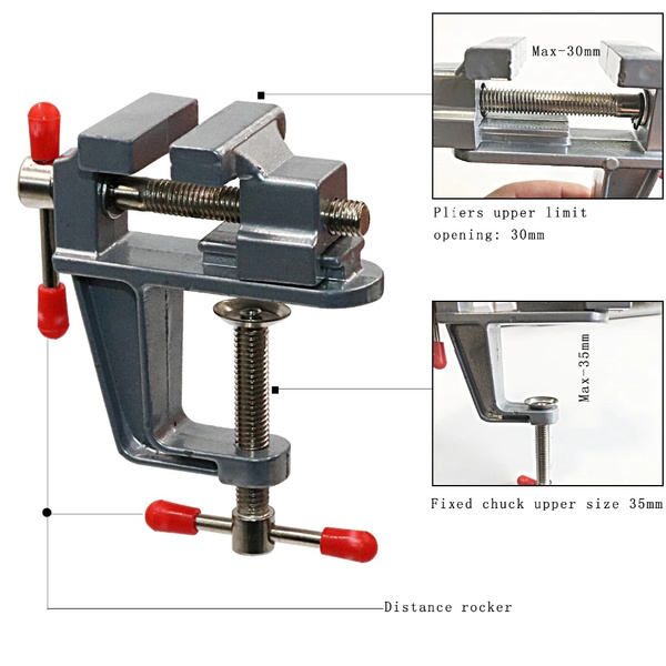 Mini Table Clamp Aluminum Small Bench Vice | Wish