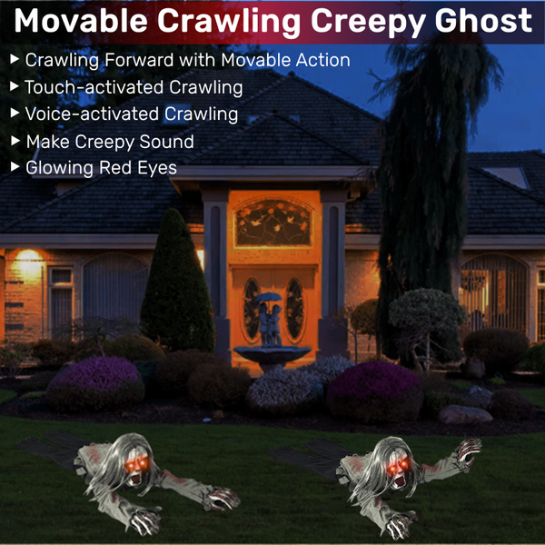 Halloween Bloody Creepy Ghost, Scary Electric Crawling Ghost, with ...