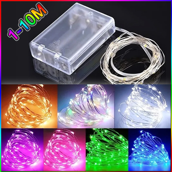 NEW LED Fairy String Lights RGB DIY String Lights Decoration Battery ...