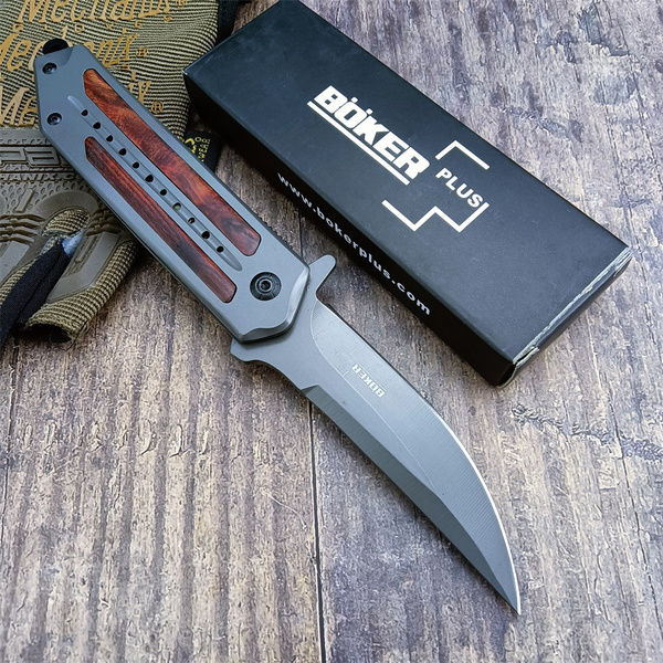 2022 BOKER DA102 Fast Opening Folding Knife Stainless Steel Spring ...