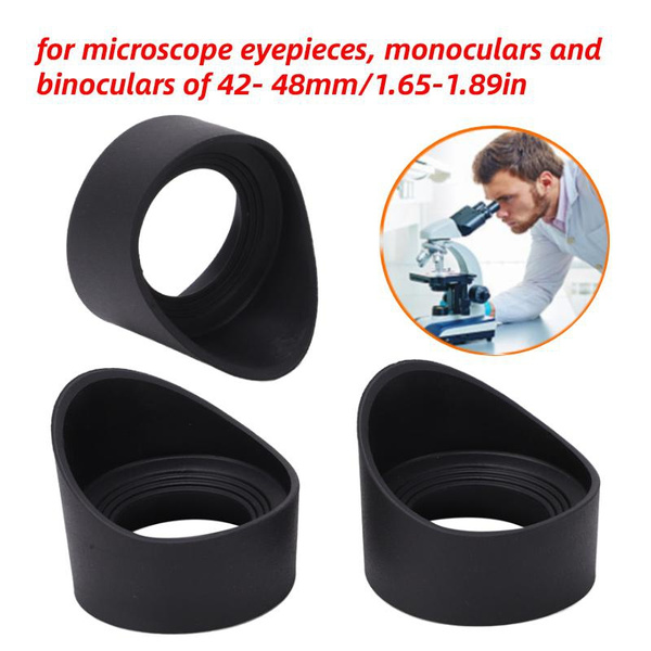 2pcs Microscopes Rubber Eyecups Professional Collapsible Eyepiece ...