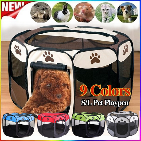 2022 New Pet Tent Portable Playpen Dog Folding Crate Dog House Puppy ...