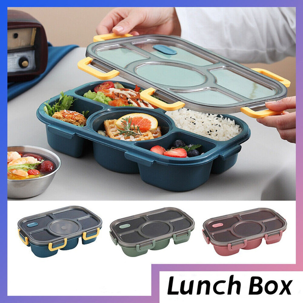 3Grids Microwave Bento Thermal Insulated Lunch Box Picnic Food ...
