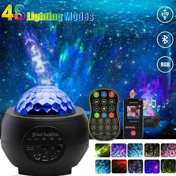2022 Upgraded LED Galaxy Projector Light Starry Sky Star Bluetooth ...