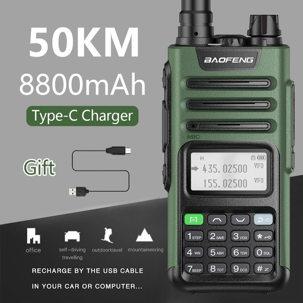 BAOFENG UV13 Pro10W Dual Band High Power CB Radio Type-C Charger Long ...