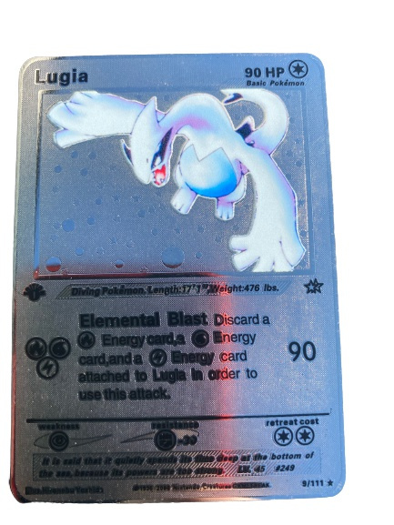 Lugia Silver Custom Metal Card | Wish