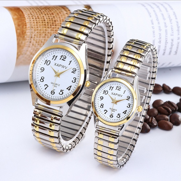 Classic big digital big dial elastic band Watch, Man and Woman Quartz ...