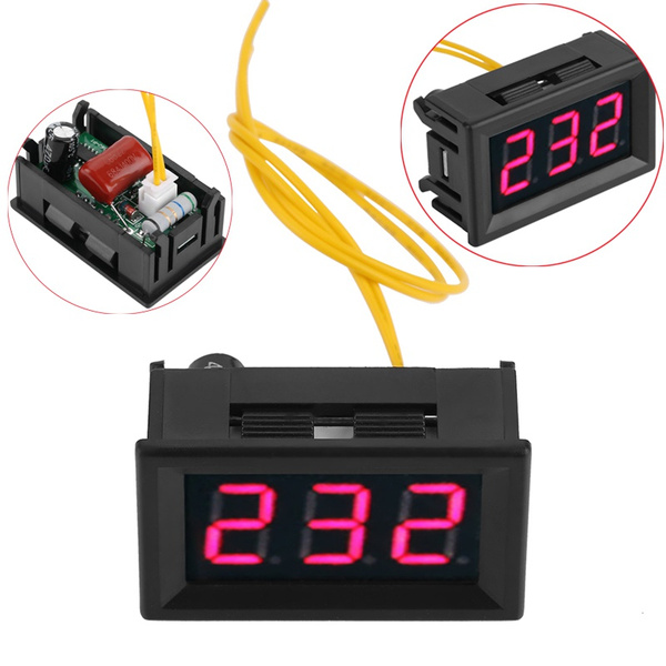 Digital 0.36″ LED Display Voltmeter AC Voltage Meter Panel 70-380V | Wish