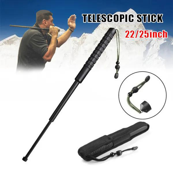 Outdoor Three-section Tactical Stick Retractable Self-defense Stick | Wish