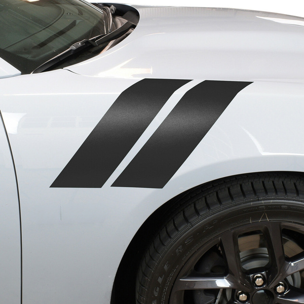 4" Front Fender Hash Marks Stripes Vinyl Decal Car Windscreen Sticker ...