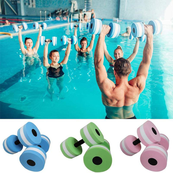 Water Floating Sponge Type Dumbbell EVA Foam Fitness Sports Swimming ...