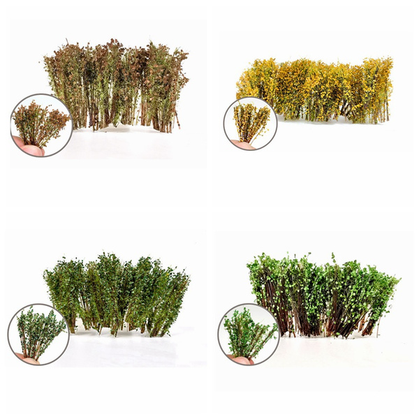 DIY Model Making Forest Bush Model Railway Train Layout Military Scene ...