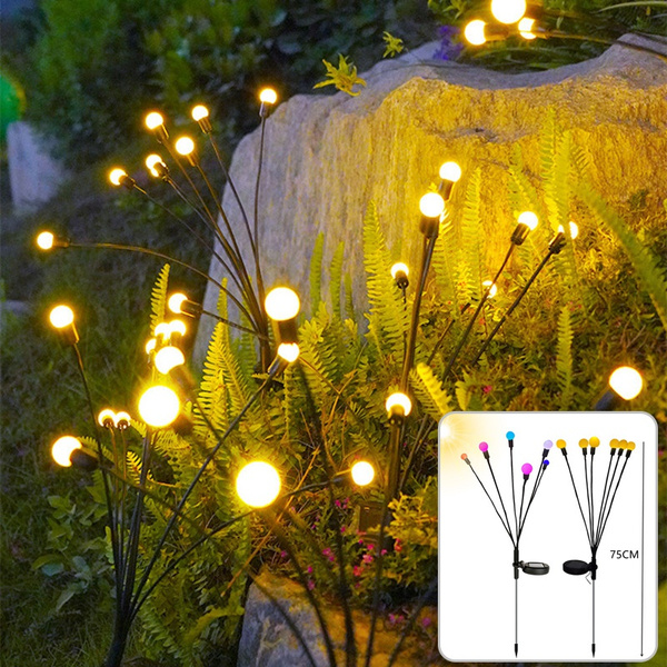 1Piece 6/10 Flying Bulbs Solar Simulation Firefly Solar Light Outdoor ...