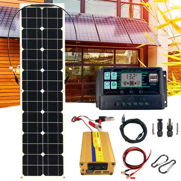 High Efficiency 300W Solar Panel Kit Solar Cells Inveter Controller ...