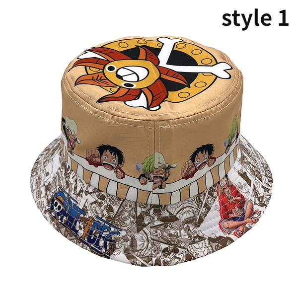 New Japanese Anime Bucket Hat One Piece Luffy Women spring Autumn ...