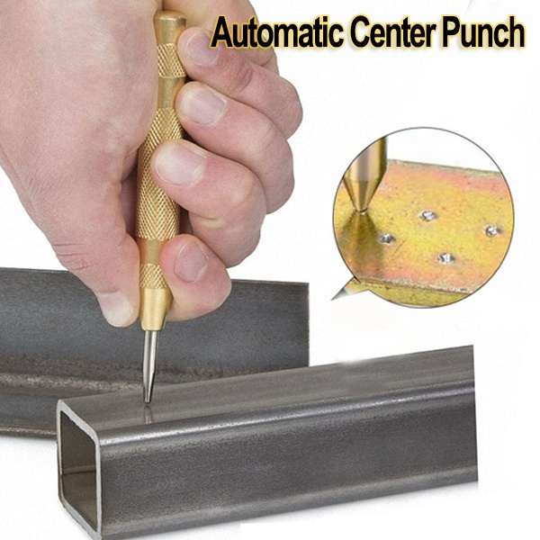 Automatic Center Punch Metal Glass Breaker Spring Marker Drill Bit ...