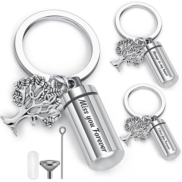 3 Types Stainless Steel Urn Memorial Tree Of Life Cremation Urn ...