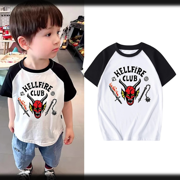Stranger Things 4 Hellfire Club T-shirt Kids Adults Graphic Cartoon ...