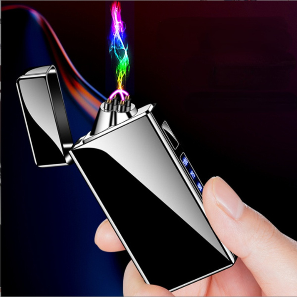 NEW Personalise Intelligent Induction Windproof Double Arc Lighter ...