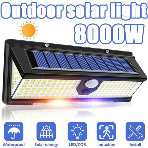 2022New Solar Lights Wall Solar Light Outdoor Security Lighting ...