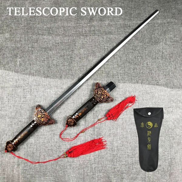 Kung Fu Martial Arts Telescopic Sword Morning Exercise Stainless Steel Tai Chi Sword Performance ...