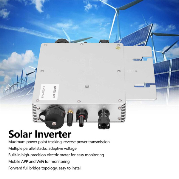 700W Solar Micro Inverter IP65 Waterproof Grid Tie Inverter DC To AC ...
