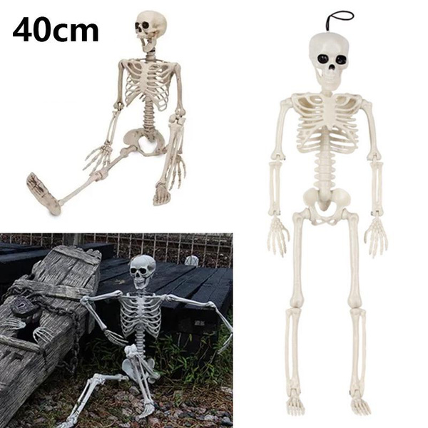 40Cm Lifelike Poseable Full Life Human Skeleton Prop With Movable ...