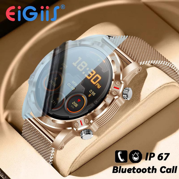 EIGIIS Smart Watch 2022(Call Receive/Dial), 1.32 in HD Full Touch Screen Smartwatch Heart Rate ...