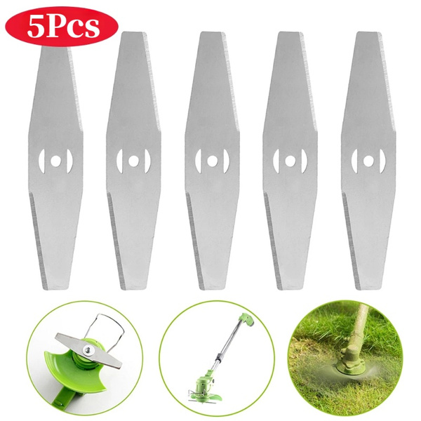 5Pcs Metal Grass String Trimmer Head Blade Replacement Saw Blades Lawn ...