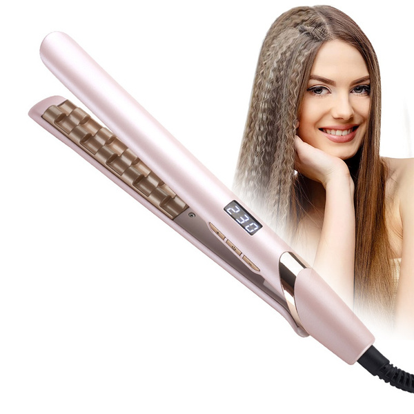 Volumizing Hair Crimping Iron Portable Curling Iron Corrugation Crimper ...
