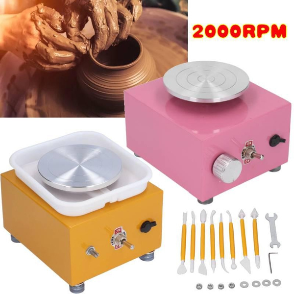 Mini Pottery Wheel, Stable Turntable Compact Size Basin Style Kids ...