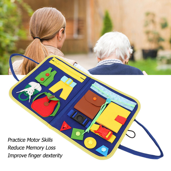 Newest Dementia Fidget Blanket Seniors Fidget Sensory Blanket Anxiety ...