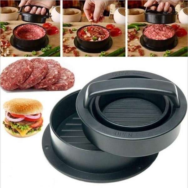Hamburger Press Round Shape Non-Stick Chef Cutlets Hamburger Meat Beef ...