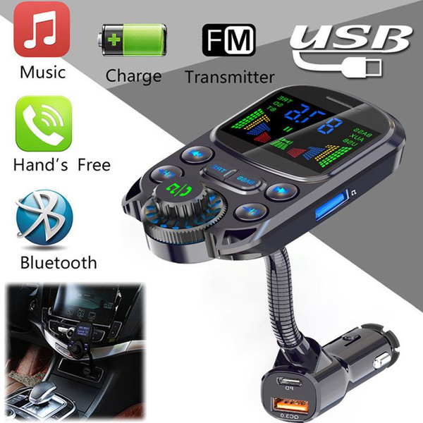 [2023 Upgraded ! ] Bluetooth FM Transmitter for Car,Bluetooth 5.0 Radio ...