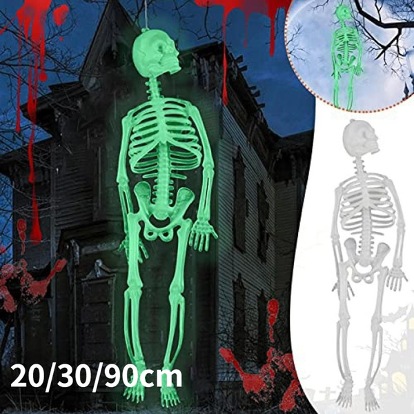 20/30/90cm Halloween Luminous Skull Skeleton Body Halloween Decoration ...