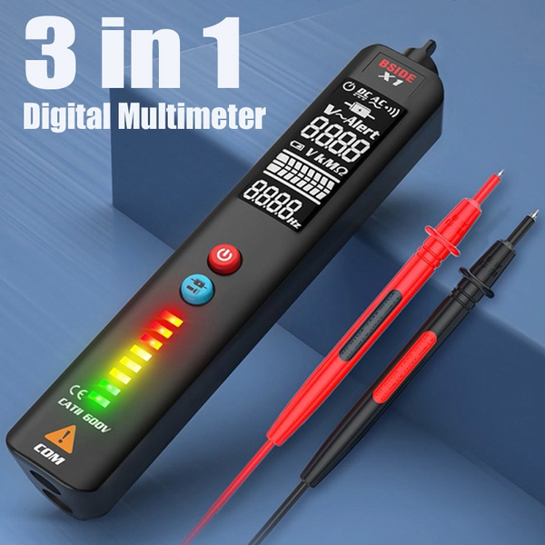 Digital Multimeter Non Contact Voltage Detector With Led Indicator Test Probe Intelligent Test