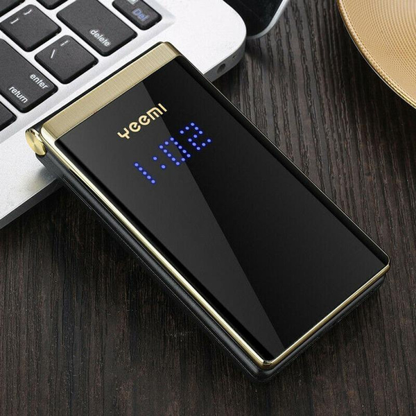 Unlocked Flip M2 Old Men Phone Dual Sim Touch Screen Metal Body Phone ...