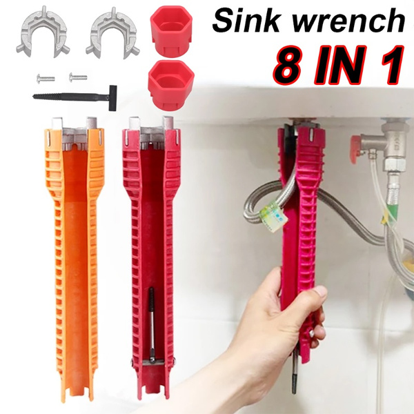 8 In 1 Faucet and Sink Installer Wrench Anti-Slip Handle Double Head ...