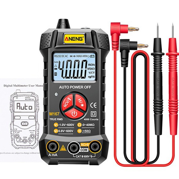 4000 Count Digital Multimeter Smart Digital Multimeter Non-Contact Electrical Digital Multimeter ...