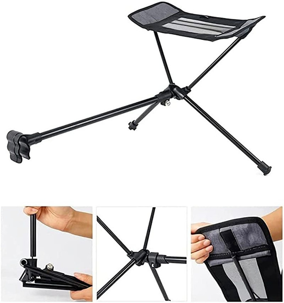 Portable Folding Retractable Footrest Leg Rest Camping Chair Kit for ...
