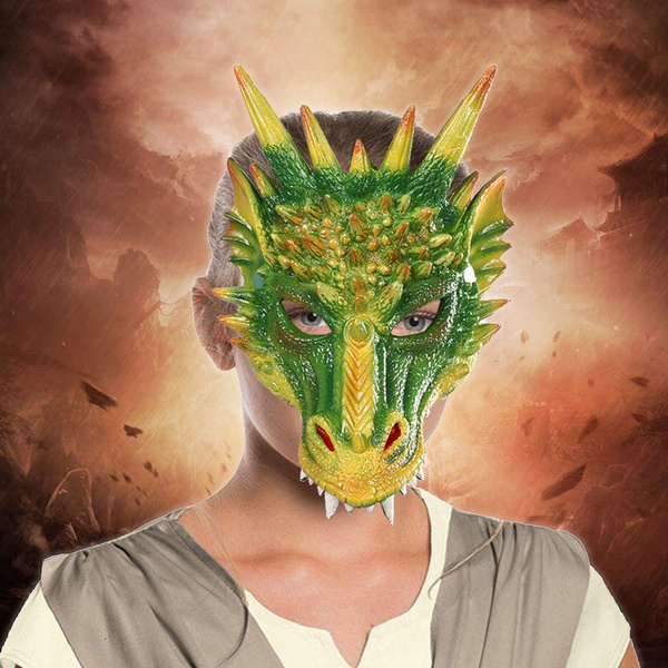 Home Decor Halloween Carniva Dino Mask Carnival Party Prop Dinosaur ...