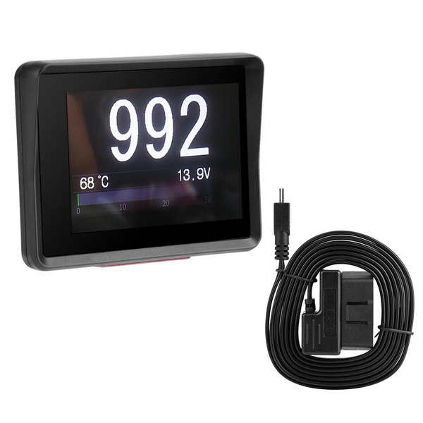 OBD Meter, Car OBD Multi-Function Meter Digital Temperature Voltage ...
