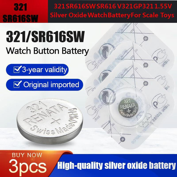 3PCS Original Renata 321 SR616SW SR616 V321 GP321 1.55V Silver Oxide ...