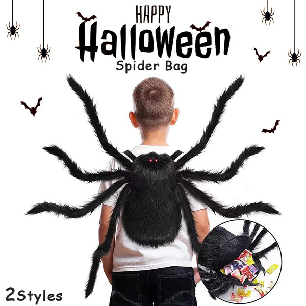 Halloween Spider Backpack Spider Candy Bag Masquerade Props Candy ...